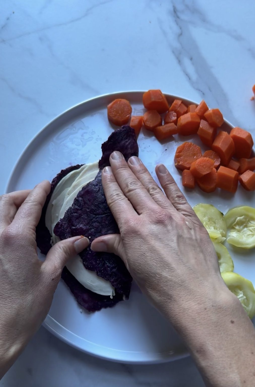 Grain-Free & Egg-Free Purple Sweet Potato Wraps {Just 3 Ingredients ...